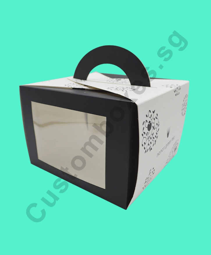 Custom cake carrier boxes Wholesale - Custom Boxes SG