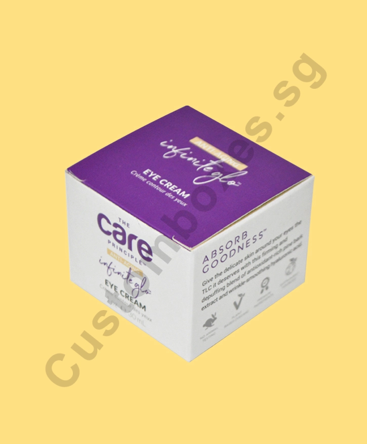 Custom Printed Cream Boxes Packaging Singapore