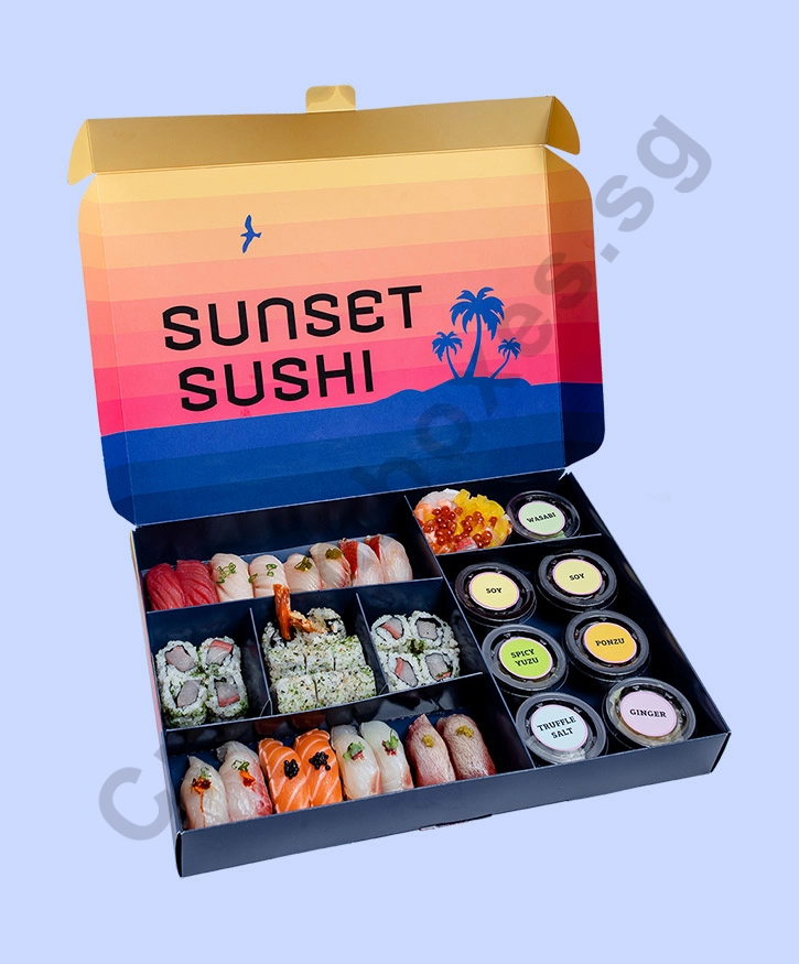Order Custom Boxes For Sushi Packaging | Custom Boxes SG