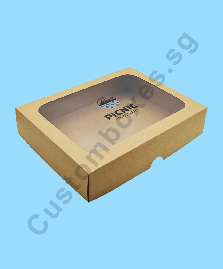 Custom Window Food Boxes Wholesale - Custom Boxes SG