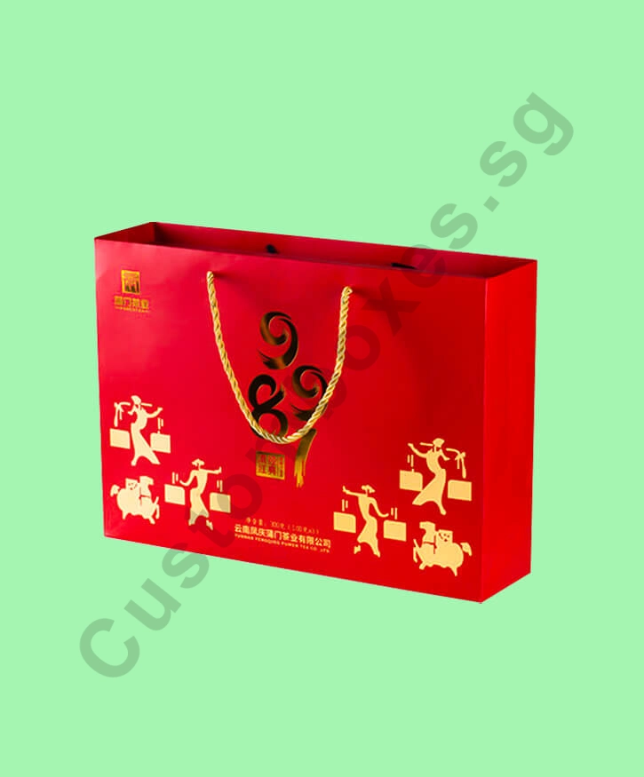 Chinese New Year 2025 Mandarin Orange Paper Bags Singapore
