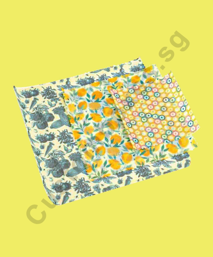 Custom Printed Beeswax Food Wraps - Kraft Wraps in Singapore