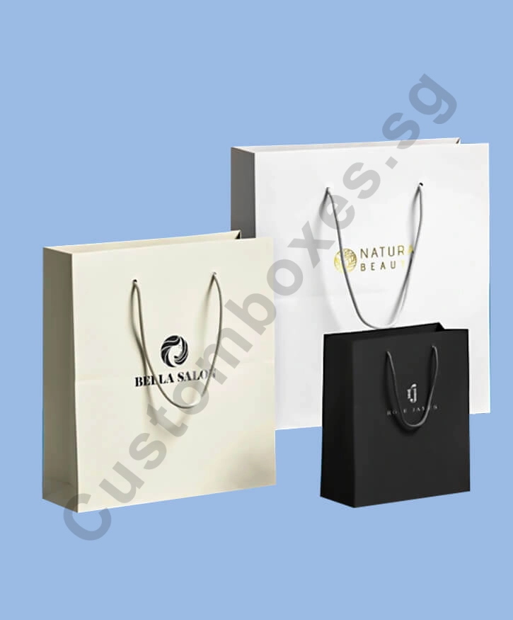 Custom Hot Stamping Paper Bags - Custom Boxes Singapore