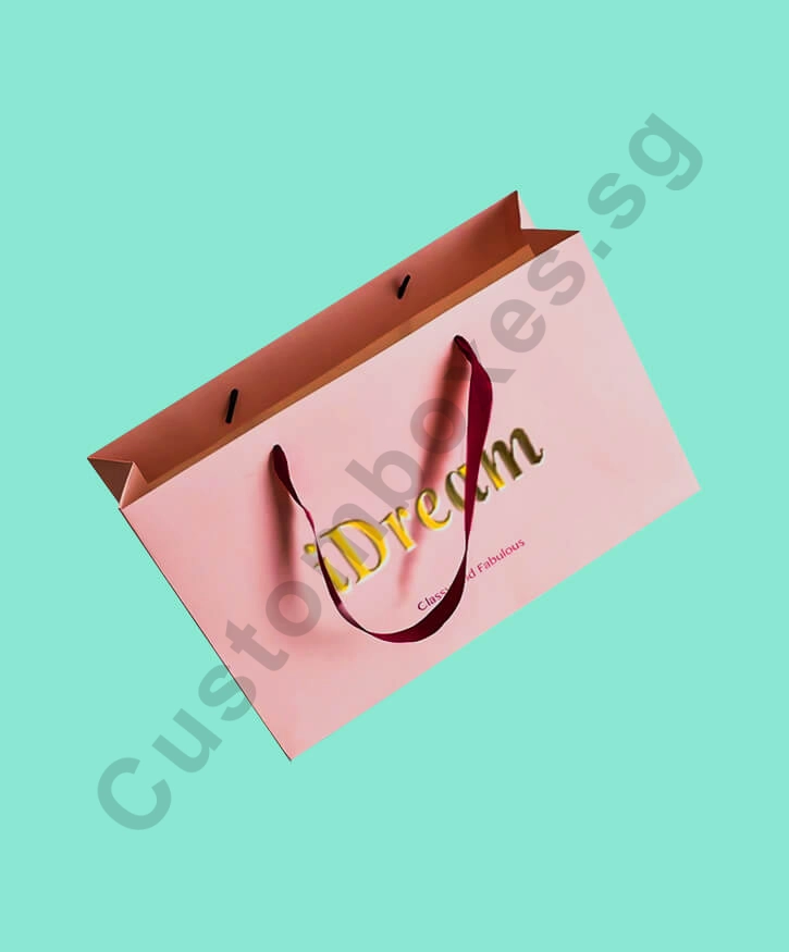 Custom Hot Stamping Paper Bags - Custom Boxes Singapore