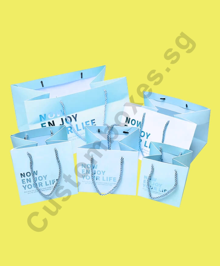 Custom Hot Stamping Paper Bags - Custom Boxes Singapore