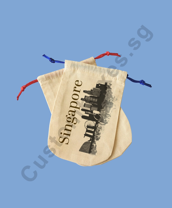 Custom Canvas Rope Drawstring Pouch
