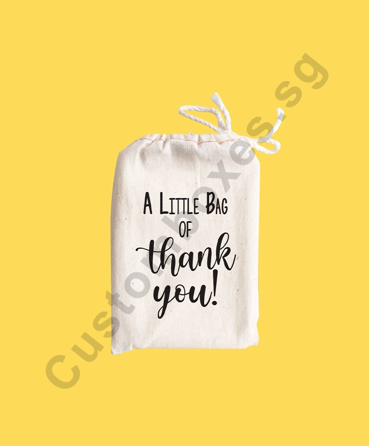 Custom Canvas Rope Drawstring Pouch